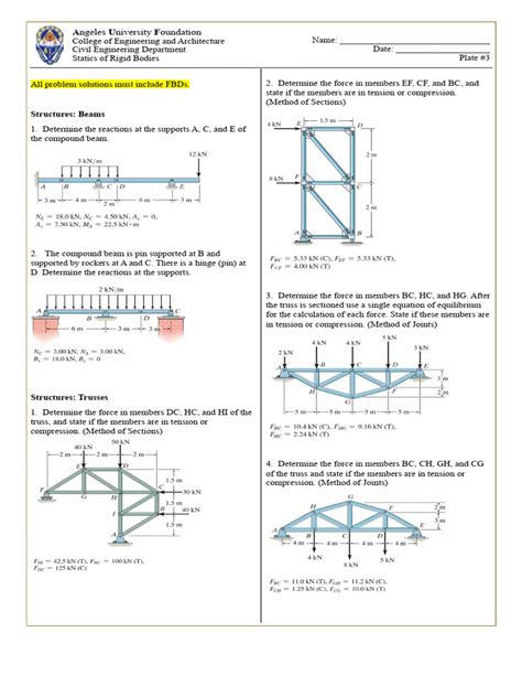 Statics Beams Trusses Frames Analysis Pdf