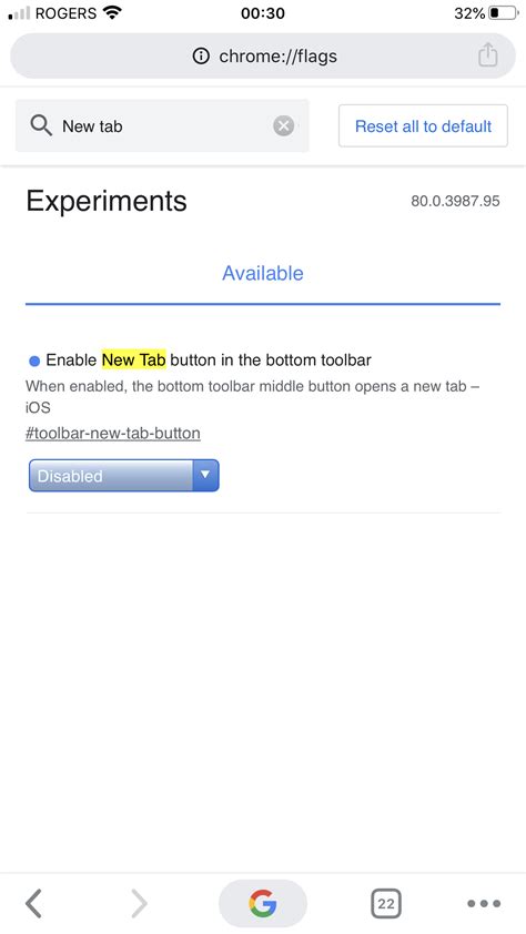IOS Chrome Search Box Changed To New Tab Button Ask Different
