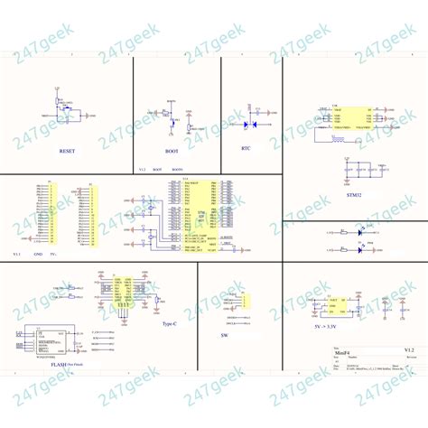 247geek Stm32f401 Stm32f401rct6 Black Pill Stm32 256k Arm Dev Kit Board