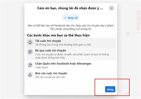 Đưa tin nhắn vào spam trên messenger bằng máy tính điện thoại