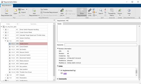 make requirements fully traceable with a traceability matrix matlab