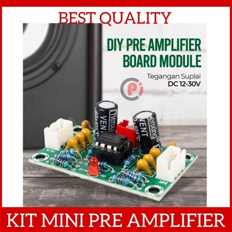 Jual Diy Kit Mini Pre Amp Audio Sound Amplifier Module Board Stereo Output Shopee Indonesia