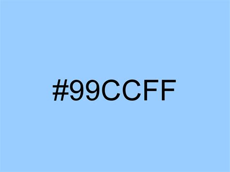 Hex 99ccff Color