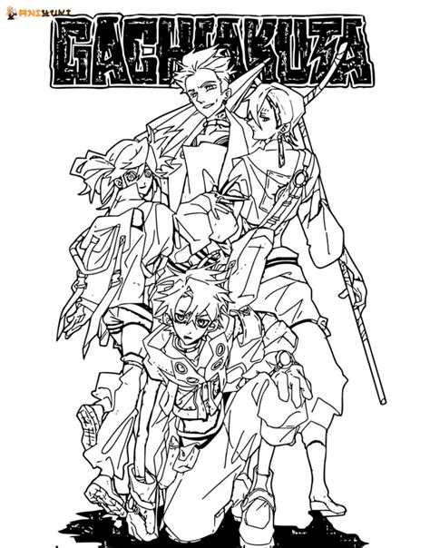 Gachiakuta Coloring Pages Aniyuki Anime Portal