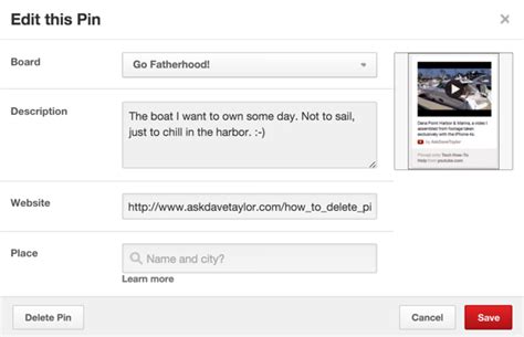 How Do I Delete A Photo Pin I Posted On Pinterest