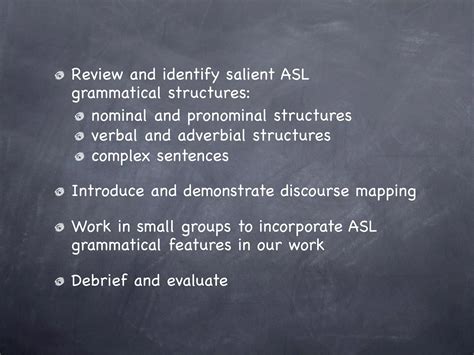 Understanding ASL Grammatical Features And Discourse Mapping PDF