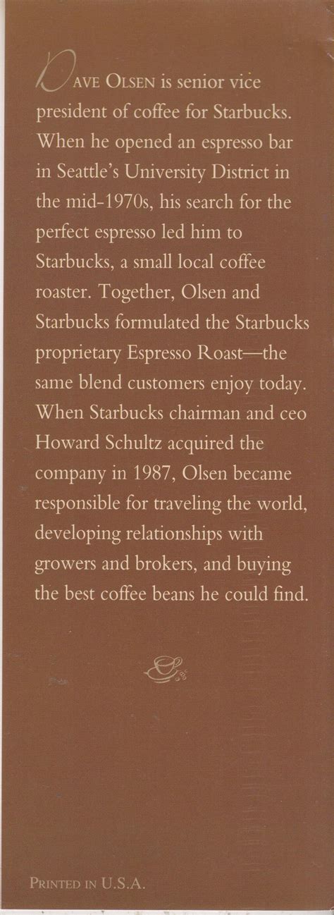 Starbucks Passion For Coffee Hardcover Cookbook Coffee 1994