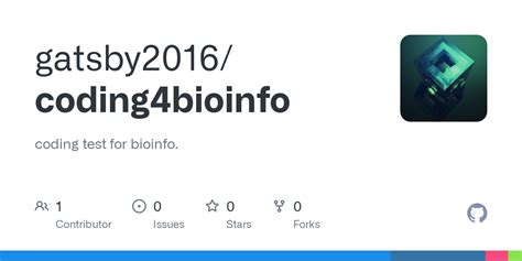 Github Gatsby Coding Bioinfo Coding Test For Bioinfo