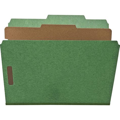 Classification Folders W Fasteners 1 Dvdr Letter 10box Green Classification Folders W Fasteners 1 Dvdr Letter 10box Green