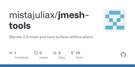 Github Mistajuliaxjmesh Tools Blender 28 Mesh And Hard Surface Utilities Addon