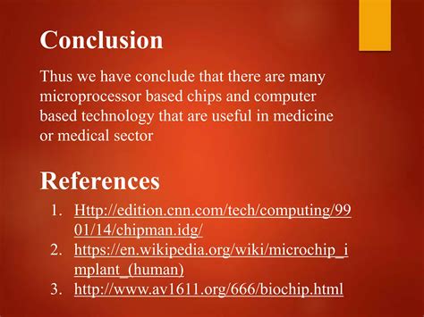 Microprocessor In Human Body Ppt