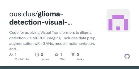 Github Ousidus Glioma Detection Visual Transformers Code For