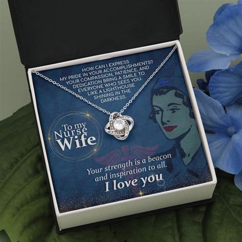 To My Nurse Wife I Love You Nurse Stethoscope Necklace Nursing
