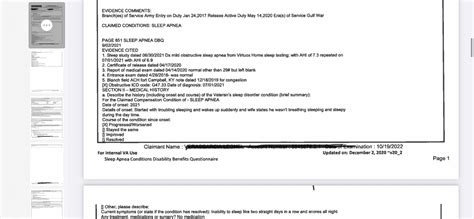 Sleep Apnea Dbq Rveteransbenefits