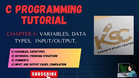 C Programming Tutorial Basic To Advanced Chapter 1 Variables