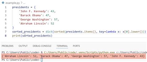 How To Sort A Python Dictionary By Key Alphabetically