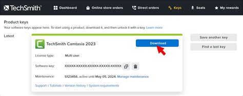 install or reinstall my purchase techsmith support