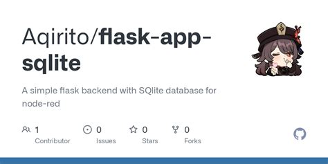 Github Aqiritoflask App Sqlite A Simple Flask Backend With Sqlite