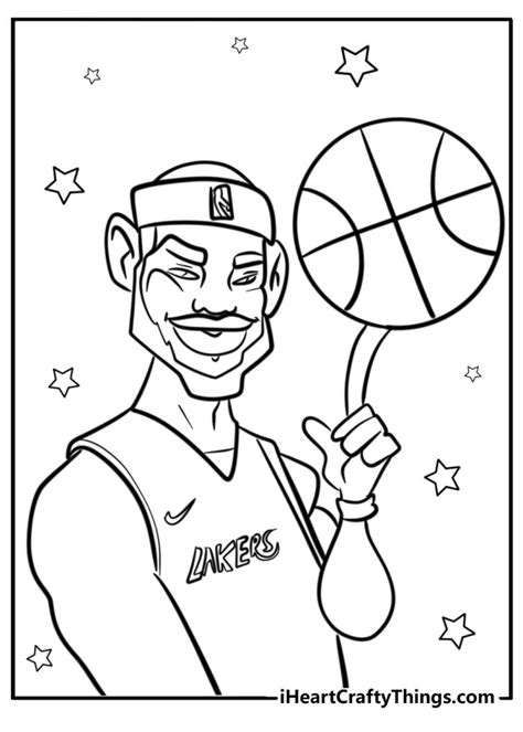 Bronny James Coloring Page