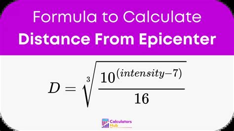 distance from epicenter calculator online