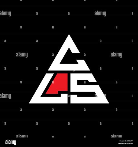 CLS Triangle Letter Logo Design With Triangle Shape CLS Triangle Logo Design Monogram CLS