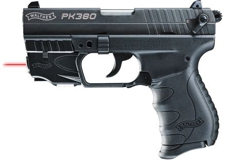 Walther Pk380 380 Acp Centerfire Pistol With Red Laser Sight