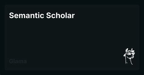 Semantic Scholar Glama