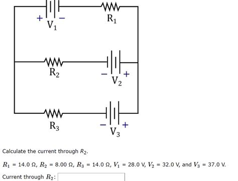 Solved Calculate The Current Through R2 Chegg Com