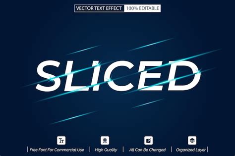 Premium Vector Sliced Editable Vector Text Effect Modern Style