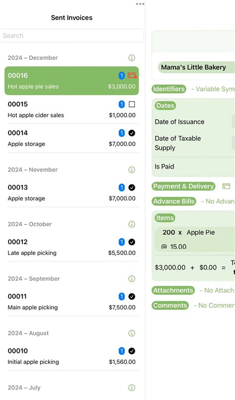 Invoice Rex Charlie Monroe Software