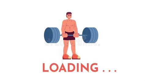 Animated Powerlifter Loader Stock Video Video Of Preloader Waiting
