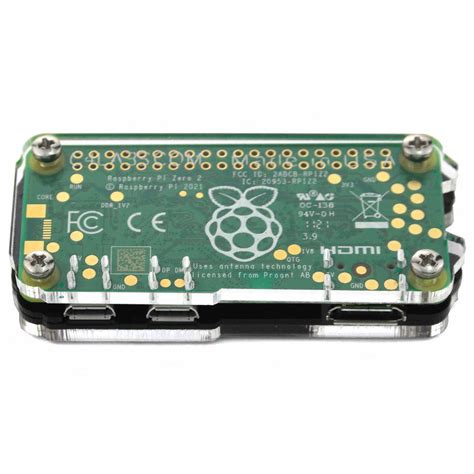 Zebra Zero Heatsink Raspberry Pi Zero 2 Case Black Ice The Pi Hut