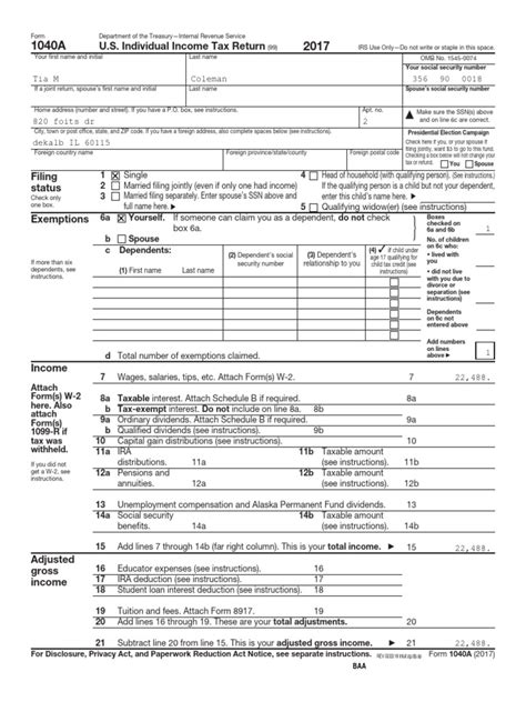 2017 Taxreturn Pdf Pdf Tax Refund Tax Return United States