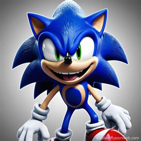 Evil Sonic The Hedgehog Big Evil Grin Sonic The Hedgehog Prompts