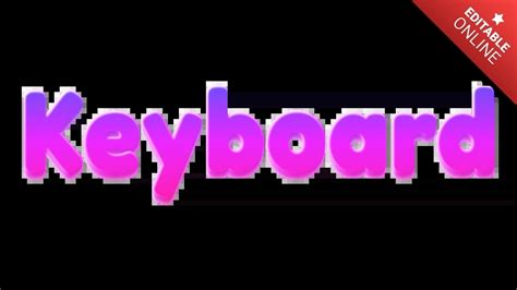 Keyboard Ai Text Effect Generator