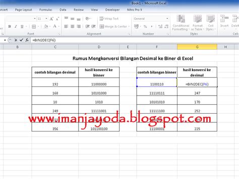 Cara Mudah Mengkonversi Bilangan Desimal Ke Biner Di Ms Excel