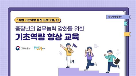 중장년내일센터 직업 기초역량 증진 프로그램 알아보기 Youtube