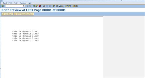 Techsap 4smartform Using Dynamic Text In Window