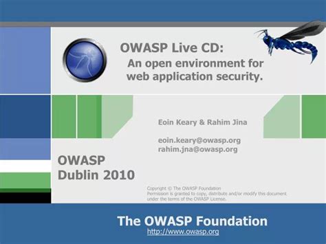 ppt owasp live cd an open environment for web application security