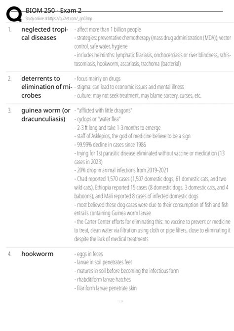 Package Deal For Biom 250 Exam Complete Questions With 100 Rated Correct Answers Graded A