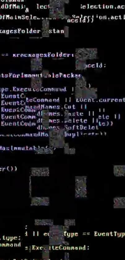 Code Glitch Aesthetic Wallpaper Free Download