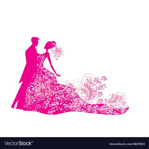 Wedding Dancing Couple Background Royalty Free Vector Image