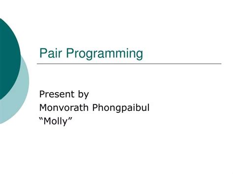 PPT Pair Programming PowerPoint Presentation Free Download ID