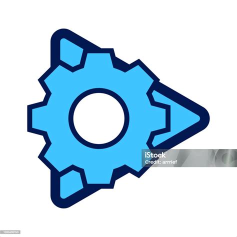 아이콘을 설정합니다 설정 플레이 버튼 기호 멀티미디어 설정의 개념입니다 벡터 일러스트레이션 벡터 아이콘 개념 개념에 대한 스톡 벡터 아트 및 기타 이미지 Istock