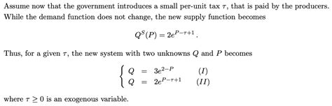 Solved D Simplify The System To A Single Equation With Chegg