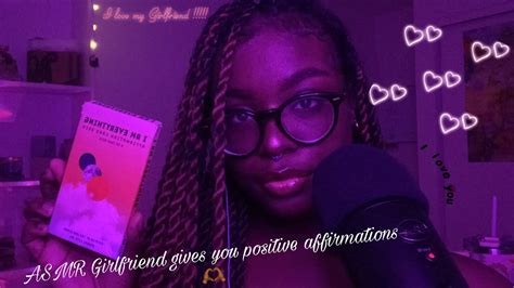ASMR • Girlfriend gives you positive affirmations 💗 (up close whisper, girlfriend roleplay ...