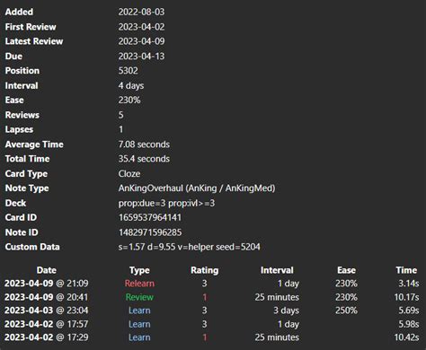 Due Date Of Some Cards That I Reviewed Today Are 3 22 1955 Bug