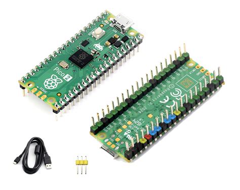 Pico 2 Pre Soldered Rrf12 Color Coded Header Compatible Raspberry Pi Pico 2 Microcontroller