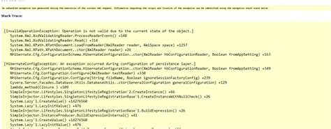 Operation Is Not Valid Due To The Current State Of The Object Exception In Aspnet Nile Bits