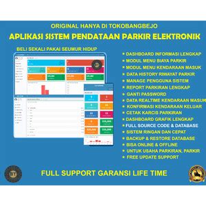 Jual APLIKASI WEB SOURCE CODE SISTEM MANAJEMEN PARKIR KENDARAAN LENGKAP Jakarta Barat